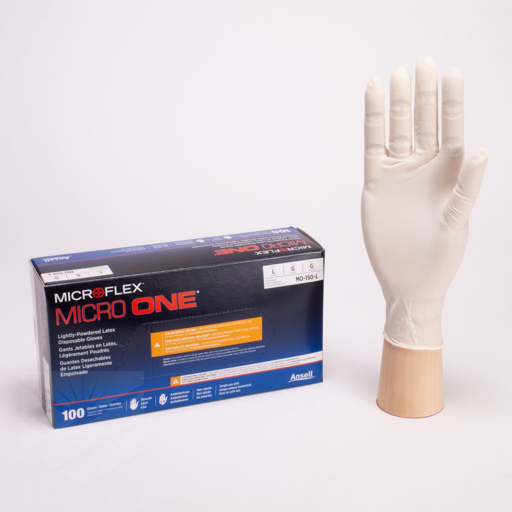 Micro One Lightly Powdered Latex Glove for Sale | Pro Wood Finishes ...